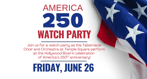 Tabernacle Choir Tour of Hope Watch Party - The Church of Jesus Christ ...